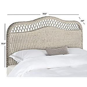 Safavieh Home Collection Sephina Antique Grey Rattan Headboard (Queen)