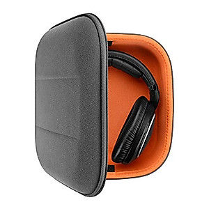 Geekria Shield Headphones Case Compatible with Sennheiser HD660s 2, HD 560S Case, Large-Sized Over-Ear Headphones, Replacement Hard Shell Travel Carrying Bag with Cable Storage (Microfiber Grey)