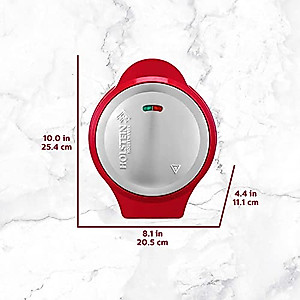 Holstein Housewares Cake Pop Maker, Red - Makes 12 Cake Pops, Non-Stick Coating, Perfect for Birthday and Holiday Parties