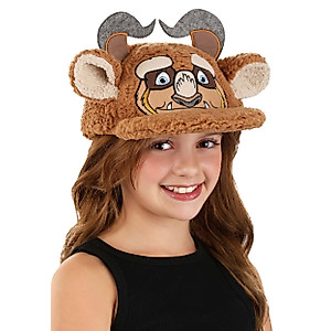 elope Disney Beast Plush Fuzzy Costume Cap with Ears Standard Multicolor