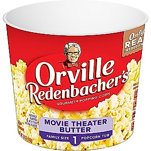 Orville Redenbacher's Movie Theater Butter Popcorn Tub, 3.9 Ounce