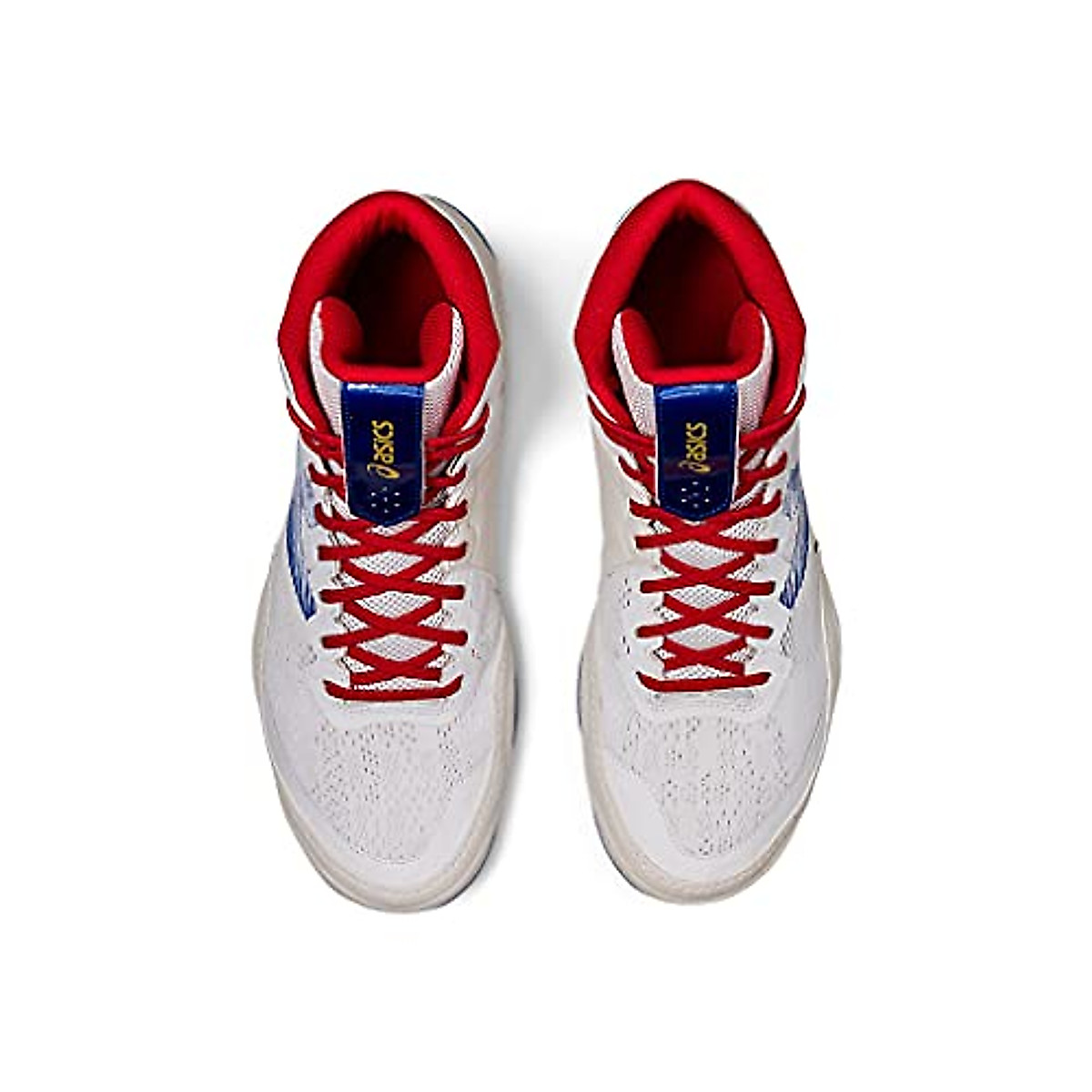 ASICS Men's JB Elite IV Wrestling Shoes, 9, White/Rich Gold