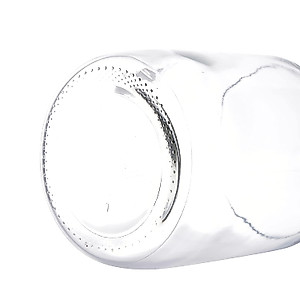 Moonetto 1 Piece 2 Liter 2000ml Graduated Round Media/Storage Glass Bottles Solvent Jars with GL45 Blue Polypropylene Screw Cap