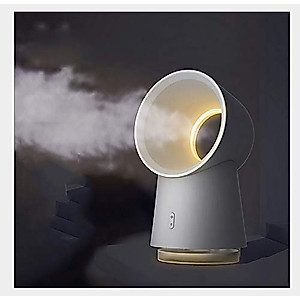 3 in 1 Bladeless Mini Desktop Fan with Cooling Humidifier and LED NightLight f