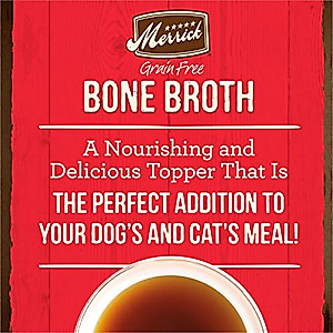 Merrick Grain Free Beef Bone Broth, Dog Food Topper - 16 oz. Pouch