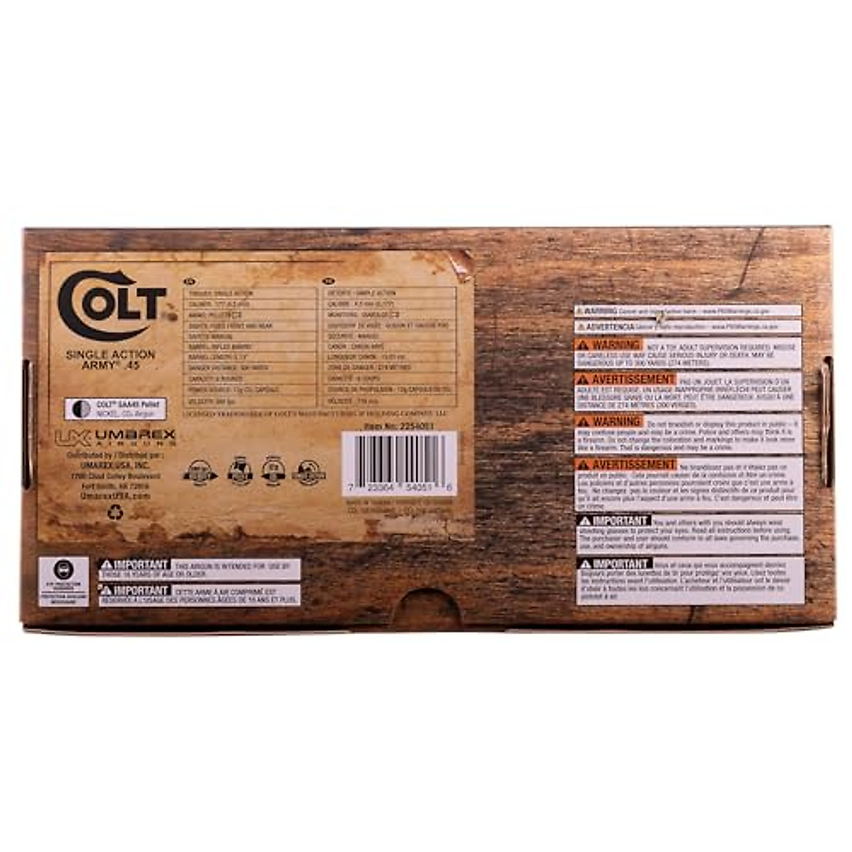 Umarex Colt Peacemaker Revolver Single Action Army Six-Shooter .177 Caliber Air Pistol, Pellet Gun, Black