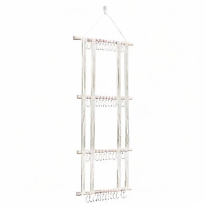 cherrboll Hair Bows Holder Headband Organizer for Girls, Hair Clips Hanger Storage with Hooks, Wall Hanging Decor for Nursery Room