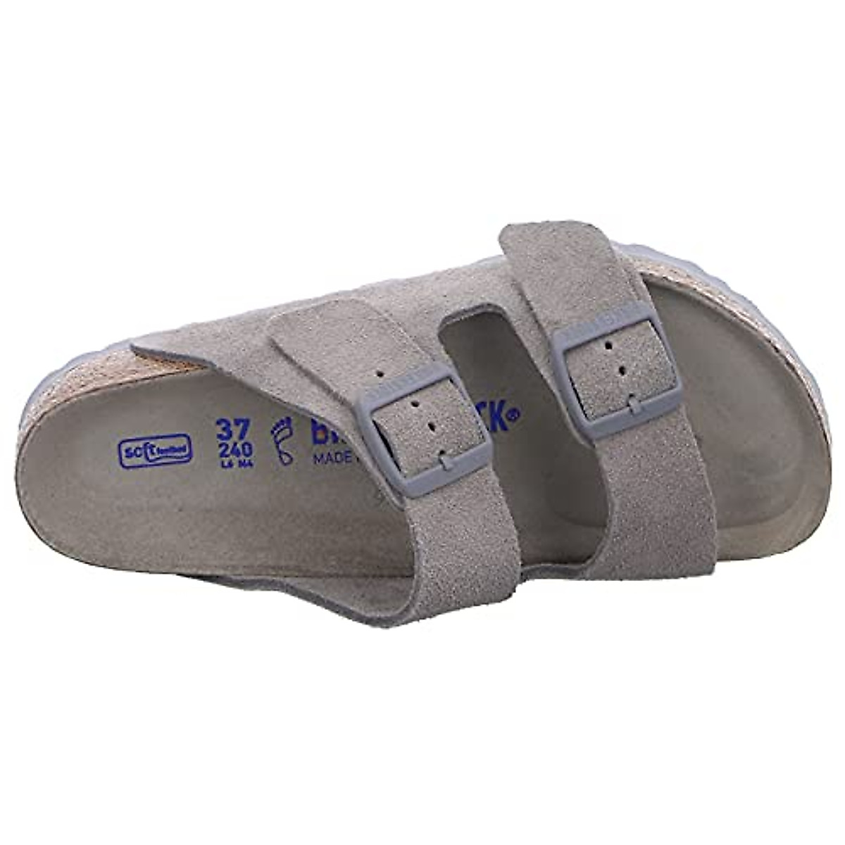 BIRKENSTOCK Unisex's Slides, Gray, 42 EU