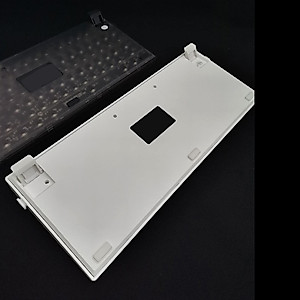 Ronyme Mk870 Translucent 87 Keys Mechanical Gaming Keyboard Full Key FN2 Layer Editing Programming, White