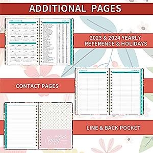 Planner 2023-2024 - Jul. 2023 - Jun. 2024, 6.4" x 8.5" Weekly and Monthly Planner, Academic Planner 2023-2024 Tabs, Thick Paper, Back Pocket, Inspirational Quotes