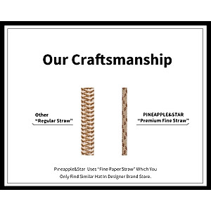 Pineapple&Star Vienne Visor Women's Summer Sun Straw Packable UPF 50+ Beach Hat (Natural)