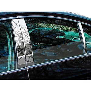 QAA is Compatible with 2011-2013 Volvo S60 6 Piece Stainless Pillar Post Trim PP11386