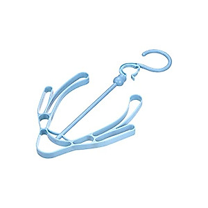 uxcell Shoes Drying Hanger, 270mm x 150mm PP Rotatable Shoe Hanging Racks Blue/Green/Pink, Pack of 3