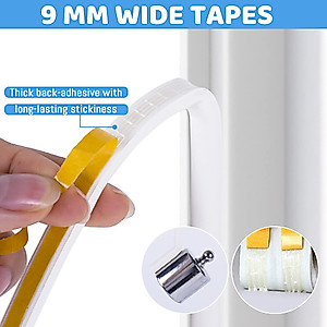 CloudBuyer Door & Window Weather Stripping, Soundproof Insulation Seal Strip with Self-Adhesive Rubber Collision Protection, 16.5 Ft (White)