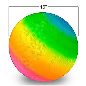 ArtCreativity Rainbow Playground Ball - Durable Fun for Kids