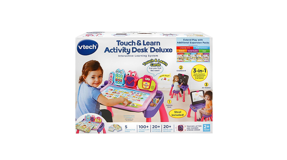 VTech Touch and Learn Activity Desk Deluxe - Pink