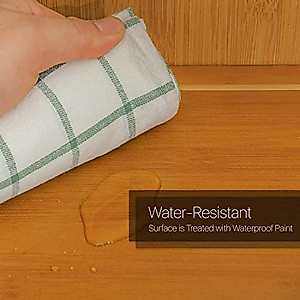 MoNiBloom 4 Tier Open Shelf, Bamboo Multifunctional Bookcase Storage Cabinet Display Shelves Organizer for Living Room Bedroom Kitchen Home Office, Brown