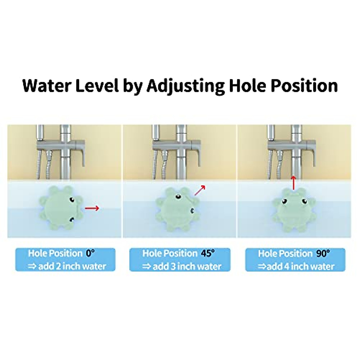 Bathtub Overflow Drain Cover Tub - Silicone Bathroom Overflow Drain Cover, Bath Tub Overflow Cover, Bathroom Spa Accessories, Adds Inches of Water for Deeper&Warmer Bath，Aqua Green