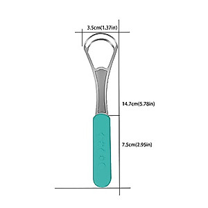 Adult Tongue Tongue Coating Scraper Oral Care Tongue Cleaning Scraper Tongue Coating Cleaning Scraper Oil Control (D, One Size)