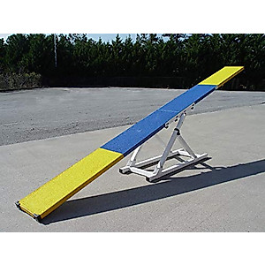 8' Dog Agility Teeter (See-Saw), Aluminum with Rubber Surface
