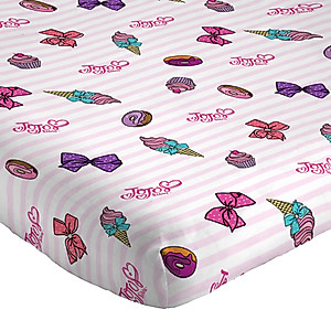 Nickelodeon JoJo Siwa Sweet Life Pink/White 4 Piece Full Sheet Set