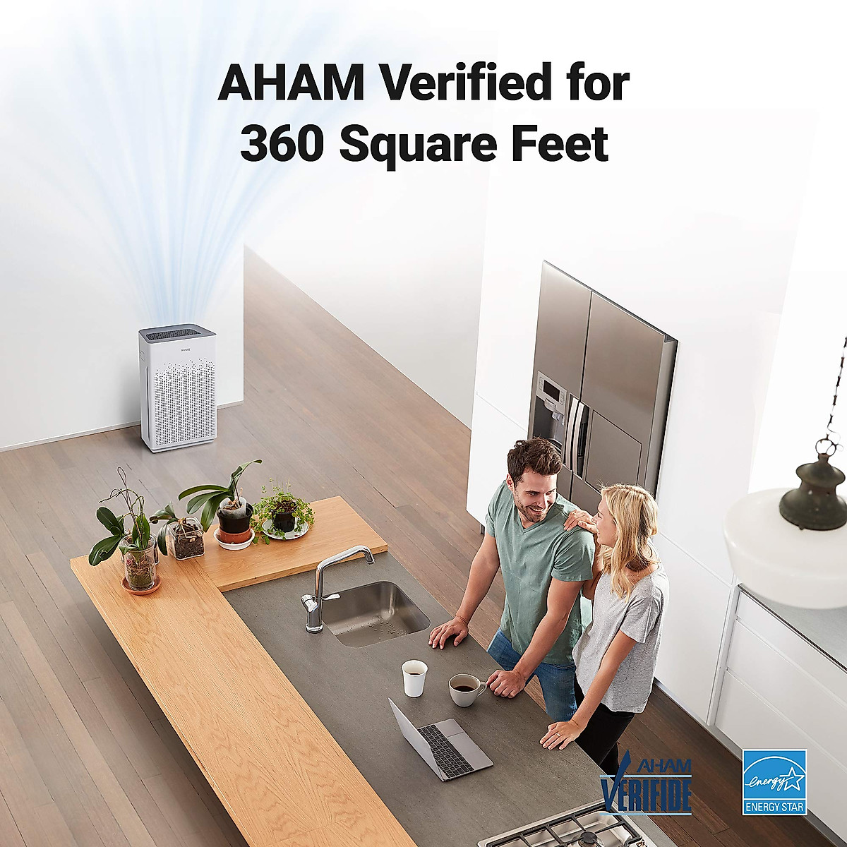 Winix 1022-0214-00 Wi-Fi Air Purifier, 360sq ft Room Capacity, Amazon Alexa and Dash Replenishment Enabled