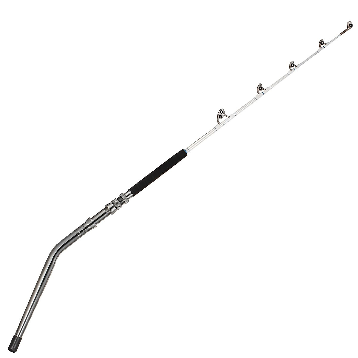 FISHAPPY Saltwater Offshore Bent Butt Heavy Trolling Fishing Rod Big Game Conventional Boat Fishing Rod with Roller Guides 6' (6' - 80-150lbs - Bent Butt II)