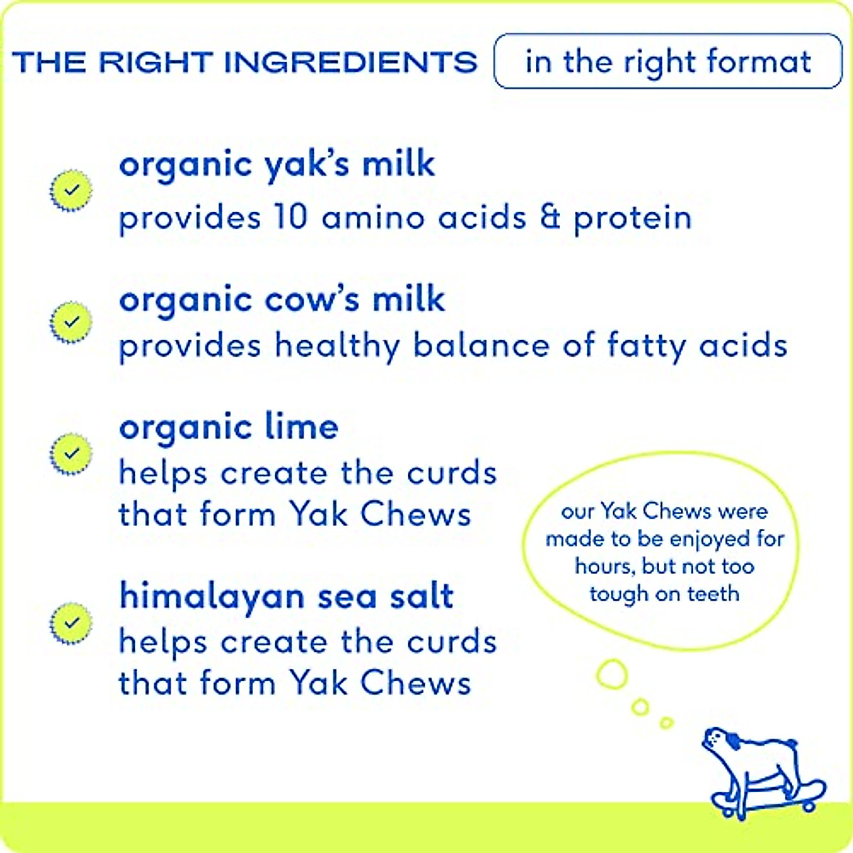 Native Pet Yak Chews for Dogs (5 Small Chews). Pasture-Raised and Organic Himalayan Churpi Chew. Long Lasting, Low Odor, and Protein Rich Reward Treat.