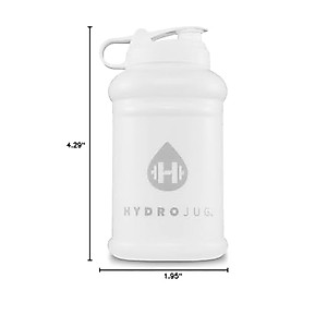 HydroJug Half Gallon Water Bottle 73oz - Refillable, Reusable Jug With Carry Handle - Leakproof Guarantee - Great For On-The-Go Hydration - Dishwasher Safe, BPA Free