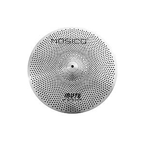 Low Volume Cymbal Pack Mute Cymbal Set 14'Hihats+16"Crash+18'Crash+20"Ride 5 Pieces Silver Drummer Practice Quiet Cymbal for Drum Set