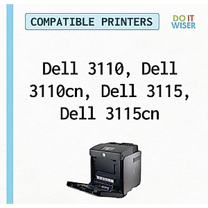 Do it Wiser Remanufactured Toner Cartridge Replacement for Dell 3110cn 3115cn 3110 3115 | 310-8094 - High Yield 8,000 Pages (Cyan)