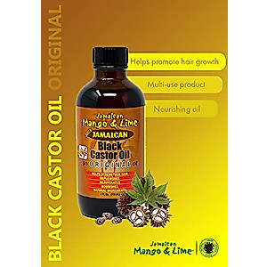 Jamaican Mango & Lime Black Castor Oil 4 oz