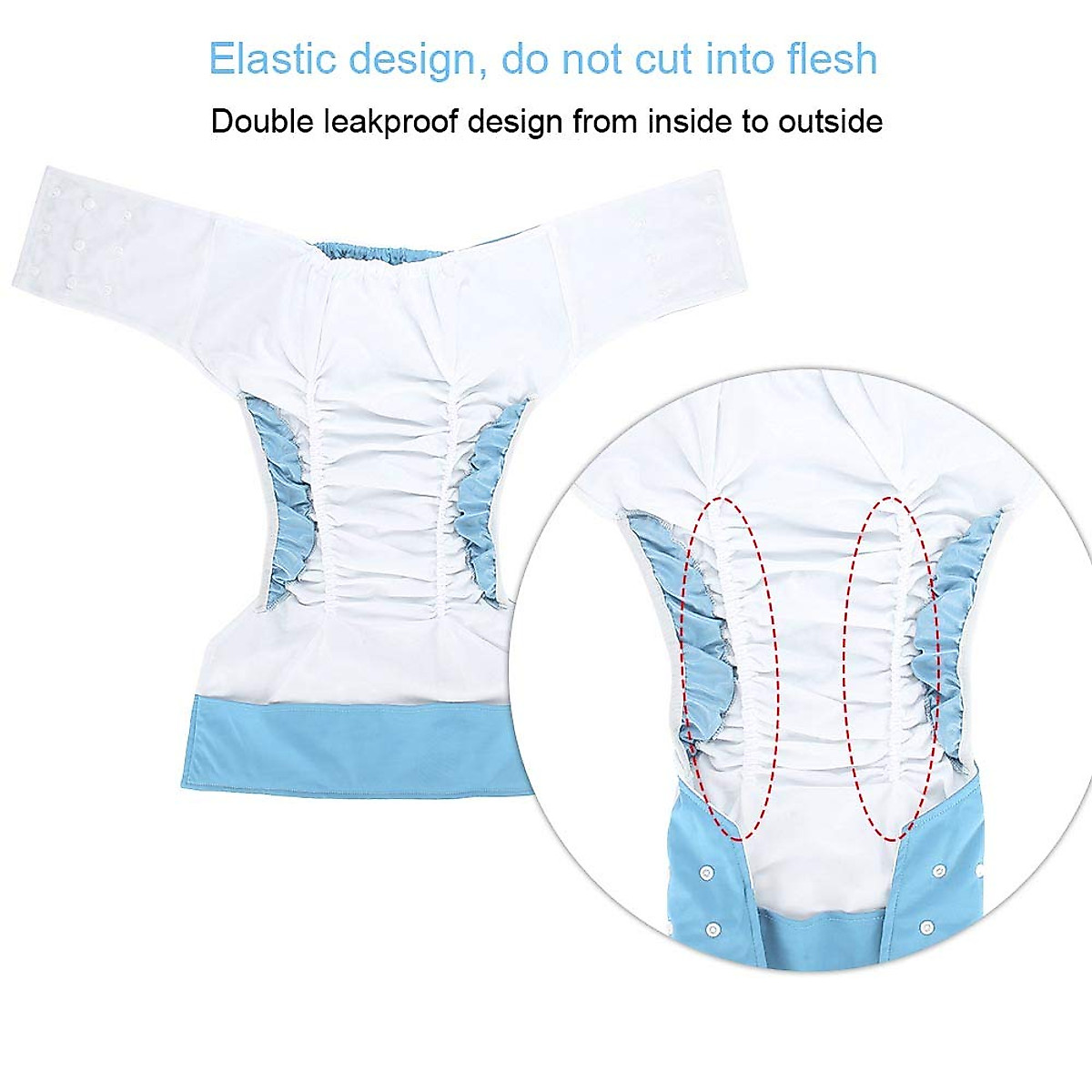 Diapers For Elderly Adults 6 Colors, Reusable Washable Diapers Bedwetting Adults For Disabled Urine Loss, Adult Night Diapers For Incontinence Care(#2)