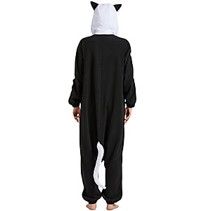 SAMGU Adult Onesie Halloween Christmas Animal Cosplay Costume One Piece Pajamas for Men Women X-Large