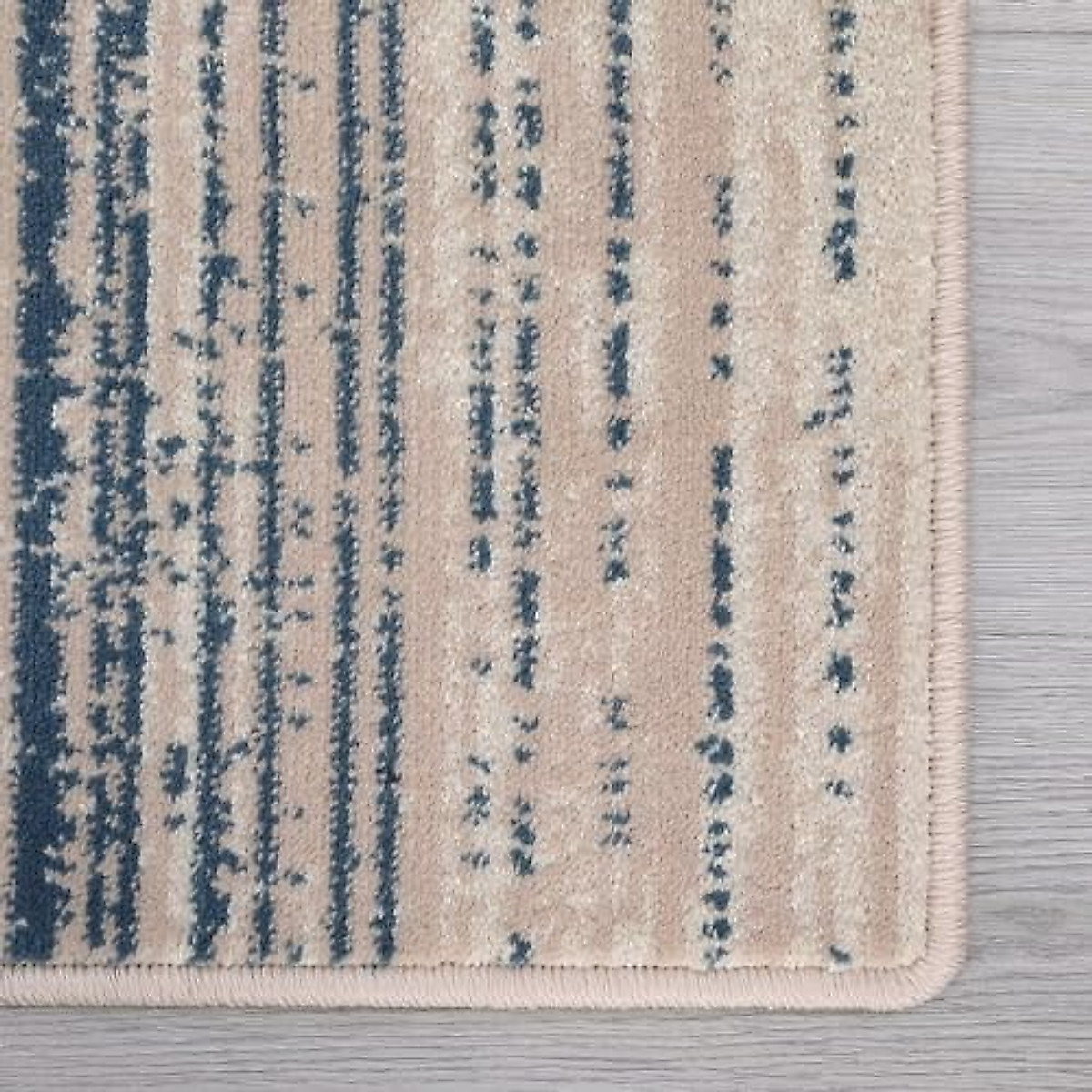 WESTLOOM Area Rug 2x3 Doormat Modern Ombre Area Rug Contemporary Front Door Mat Indoor Entrance Kitchen Rug Non-Shedding Small Rug Accent Door Mat for Living Room Bathroom Bedroom Blue
