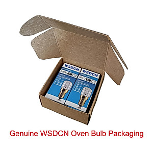 2 Pack, Fulfilled by Amazon, WSDCN Compatible Bulb for Whirlpool Kitchen Aid Oven Light Bulb 4173175