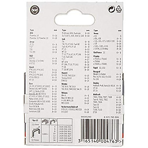 Bosch 1609200366 114 x 074 x 10 mm Type 53 Fine Wire Staples
