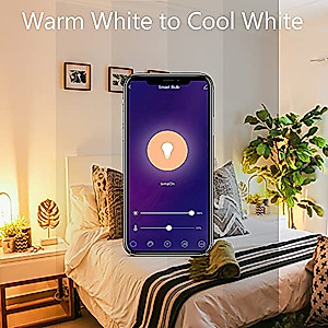DOGAIN Small Smart Light Bulbs E26 Base A15 RGB Color Changing Light Bulb Compatiple with Alexa Google Home, WiFi LED Light Bulb Dimmable 500LM 40W Equivalent(Only 2.4GHZ), 2 Pack