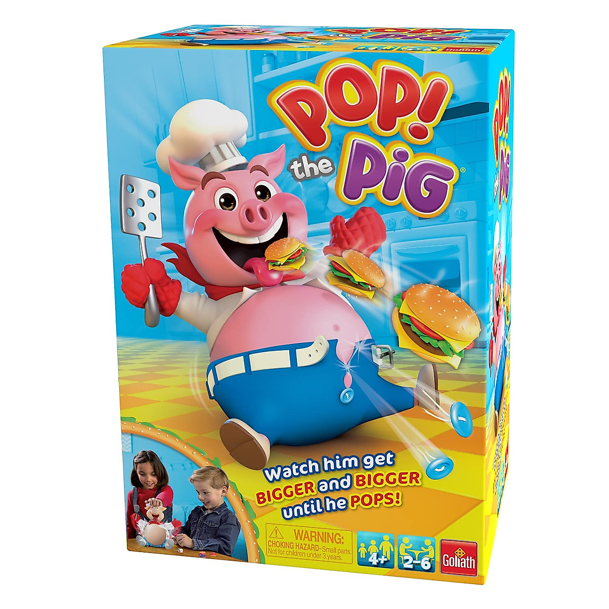 Goliath Pop The Pig (Bigger & Better) w/Greedy Granny Old Maid Card Game, Multi Color