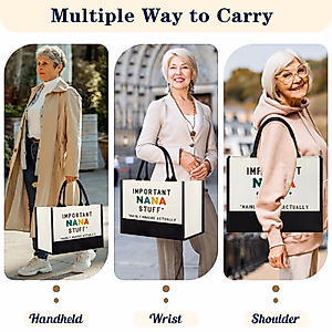 Xinezaa Nana Birthday Gifts from Grandkids, Mothers Day Gift for Nana, Nana Gifts for Grandma, Nana Christmas Gifts Ideas, Best Nana Ever Gifts, Unique Nana Tote Bag Gift