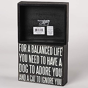Primitives by Kathy Classic Box Sign, 6.5 x 5.5-Inches, for A Balanced Life You Need