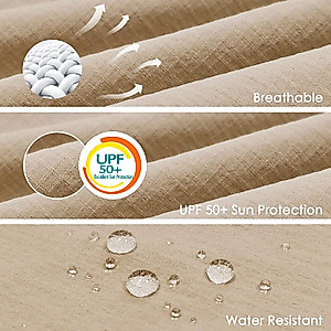 LastFor1 Women's Outdoor Skort Golf Skorts Active Athletic Skort UPF 50+ Hiking Casual Skirt Quick Dry with Pockets Khaki M