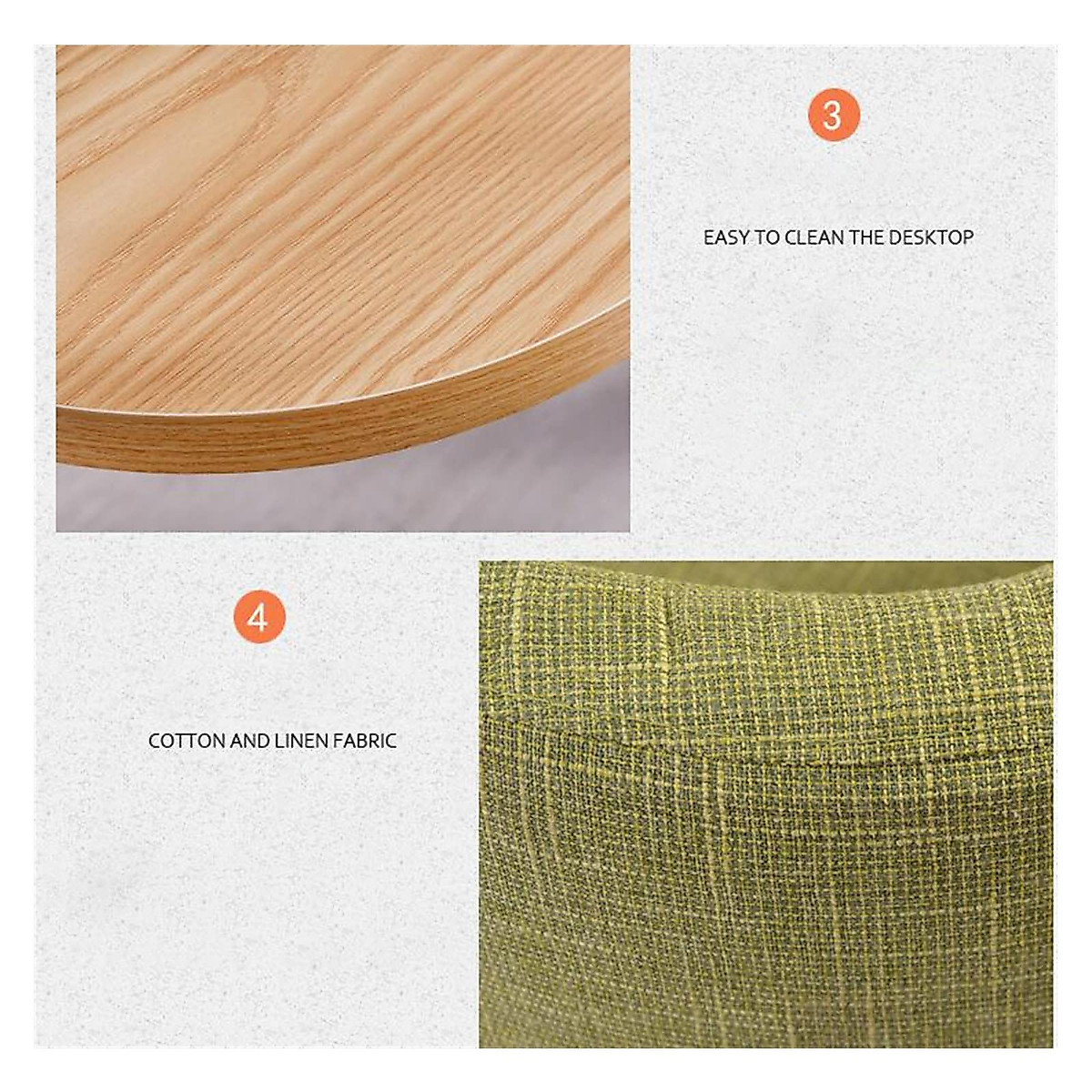 BUYT Office Reception Room Club Table and Chair Set Reception Table and Chair Combination Negotiation Table Sales Office Shops Meetings Small Round Tables Office Conference Tables, Green