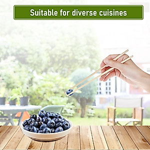 Suijinso 8 Inch 50 Pairs Disposable Chopsticks, Premium Disposable Bamboo Chopsticks Sleeved and Separated, Wooden Chopsticks Best for Asian Dishes & Japanese Sushi