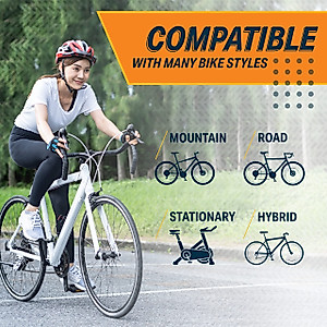 Bikeroo Bike Seat for Women - Soft Padded 7.5" Wide Bicycle Seat Replacement for MTB Mountain, Schwinn, BMX, Peloton, Ebike, Stationary Exercise Bike - Memory Foam Bike Saddle