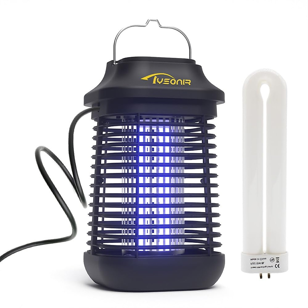 15W Bug Zapper, Mosquito Zapper Fly Zapper, Electronic Mosquito Repellent to Trap Bug Insect Fly Indoor Outdoor, 15W Bug Light & Extra 1 Replacement Lights