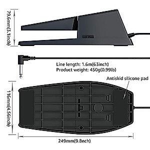 Wuxic new Sustain Pedal，Universal for Yamaha Casio Roland Korg Behringer Moo digital Piano and Midi Electronic keyboards