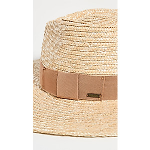 Brixton Women's Joanna Straw Hat, Honey/Lion, Tan, M