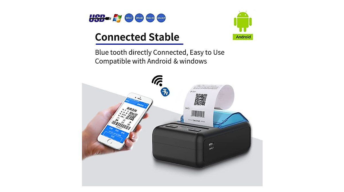 Meihengtong Portable Bluetooth POS Printer for Small Business
