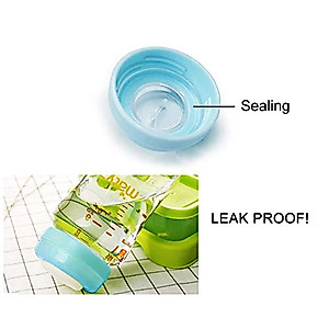 Matyz Glass Breastmilk Storage Bottles, 6 Pack, 6 oz, Compatible with Spectra Medela Breast Pump - Freezer Safe Storage Bottles Set - Wide Mouth Breastmilk Storage Containers - BPA Free (Blue Lids)